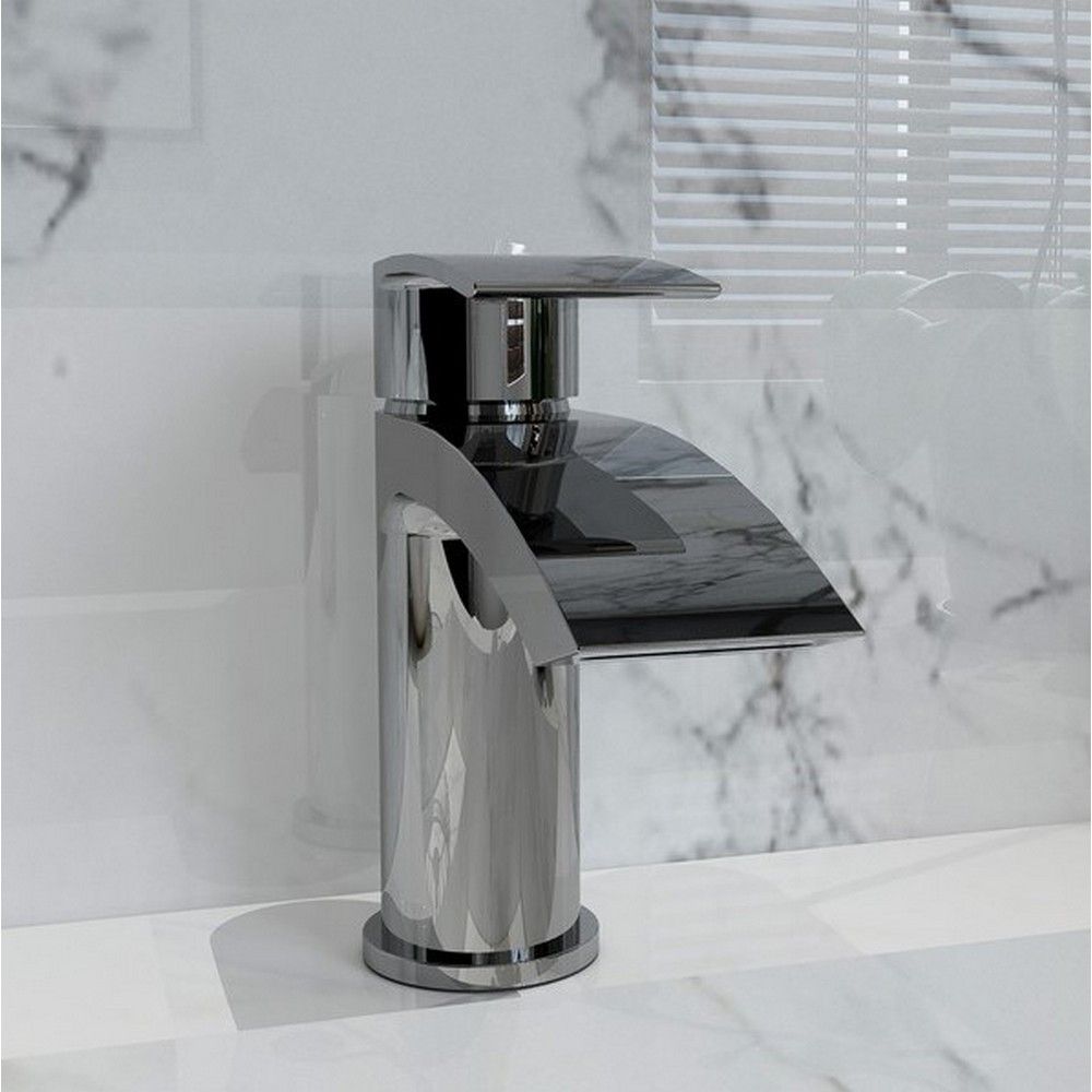 CurvaTech Mini Mono Basin Mixer With Click Waste - Home & Love – Casani